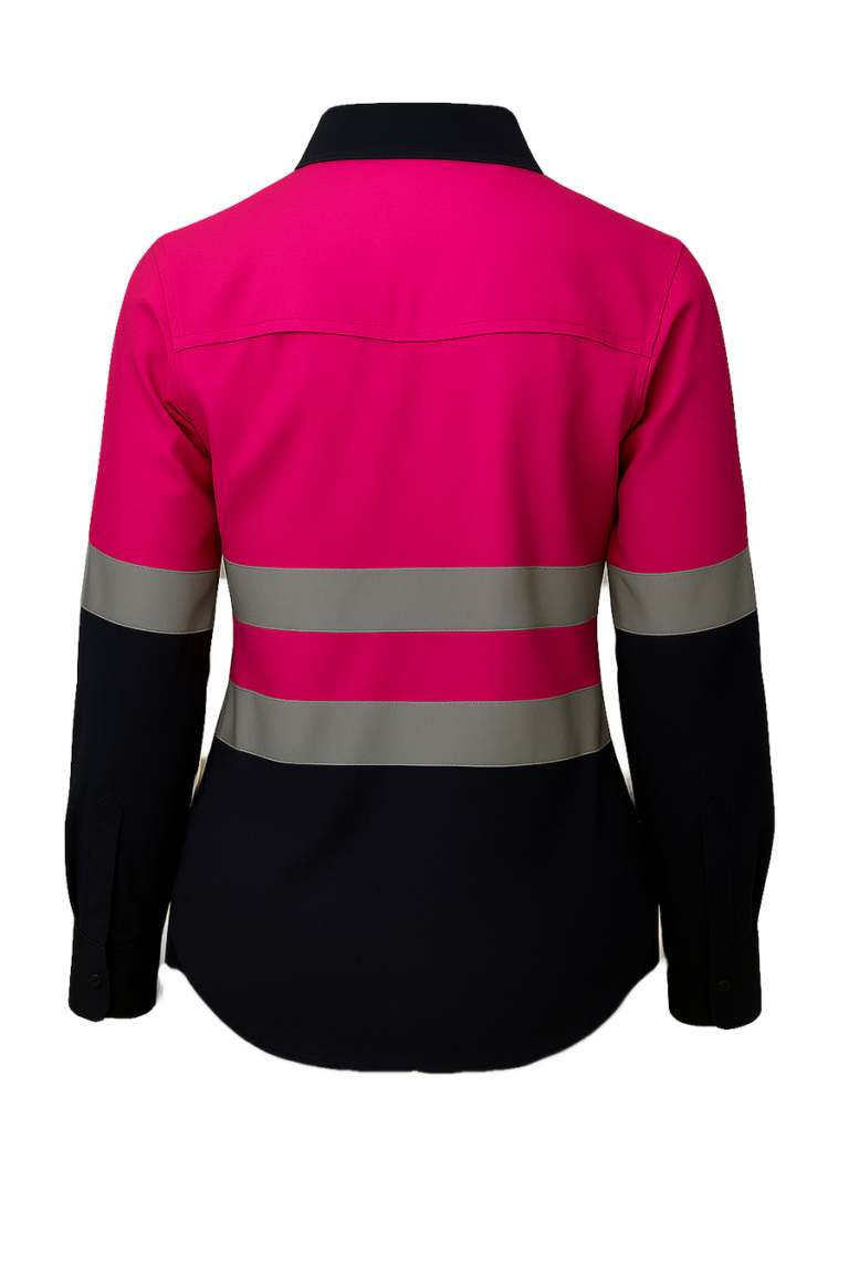 Titan Ladies 100% Cotton Long Sleeve Vented Work Shirts - Titan Workwear